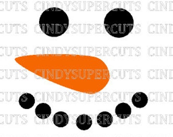 Christmas Winter Snowman Face DIY Heat iron on applique no sew t shirt ...