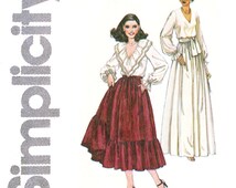 Evening Skirts and Blouse Pattern Bust 36 Uncut Simplicity 8816 Ruffled ...