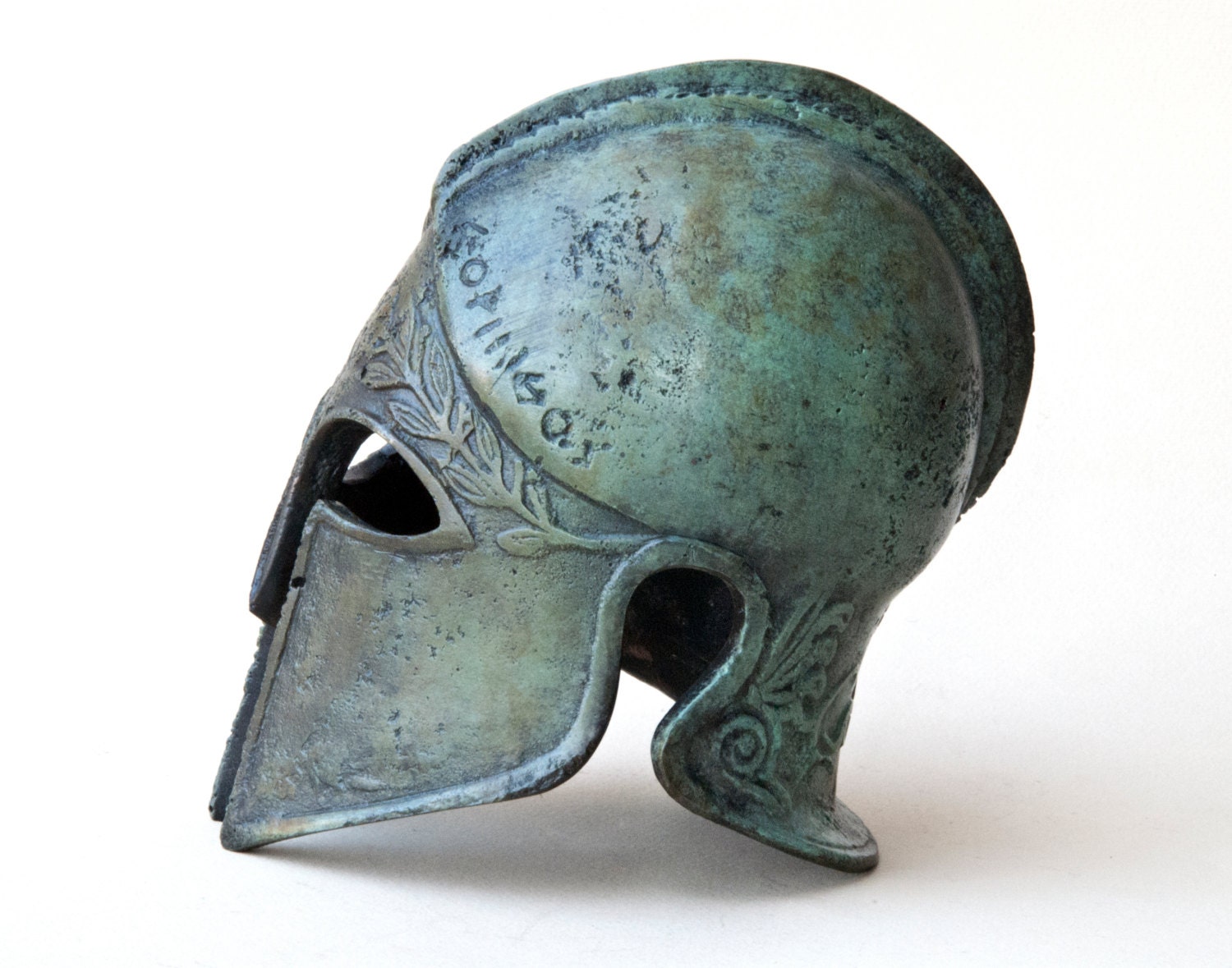 Ancient Greek Corinthian Metal Bronze Helmet