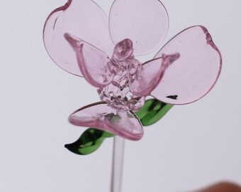 Blown glass flowers | Etsy