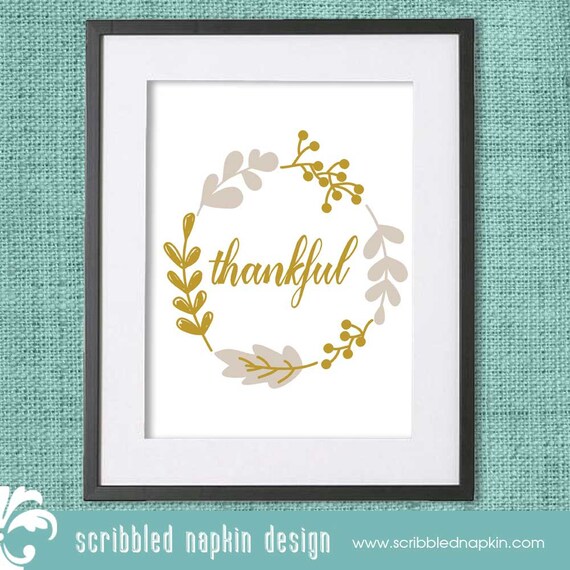 Thankful Printable Fall Print Harvest Print Scripture