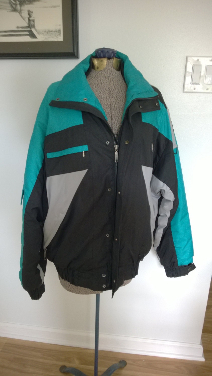 Radical Winter Vintage Ski Jacket — Black Bear Ski Recco — 1980’s Snow ...