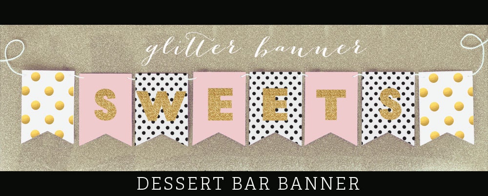 Candy Bar Banner Wedding Candy Bar Bridal Shower Candy Bar