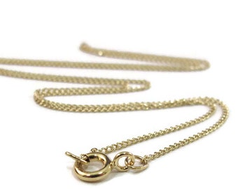 16 inch gold chain | Etsy