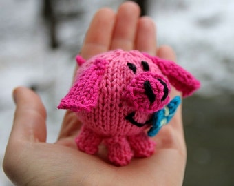 Fish String Purse for Kids knitting pattern PFD by MumpitzDesign