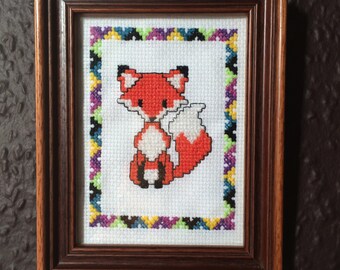 Fox cross stitch | Etsy