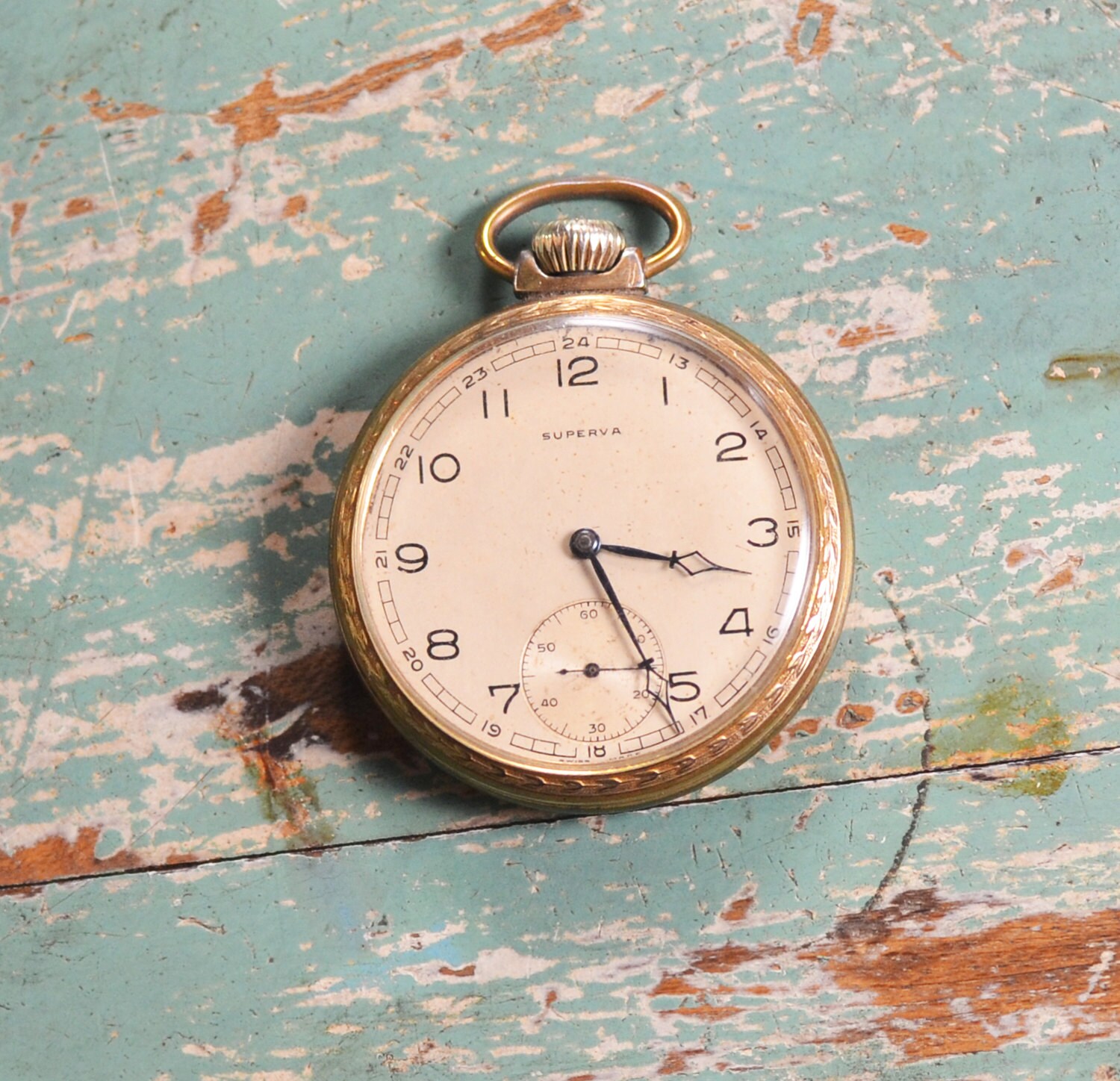 Gents 1930s T. Eaton Superva pocket watch.