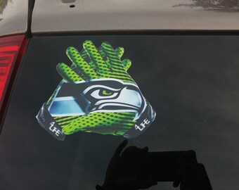 Limited Edition Seattle Seahawks Glove Auto Car Truck Vinyl Sticker 5 1 ...