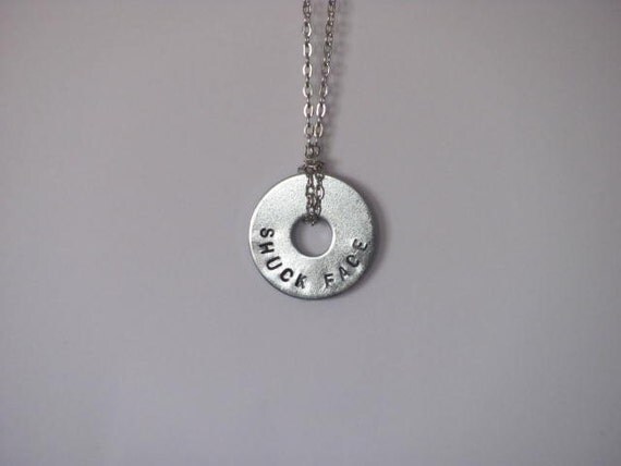 The Maze Runner Hand Stamped Washer Necklace on Chain
