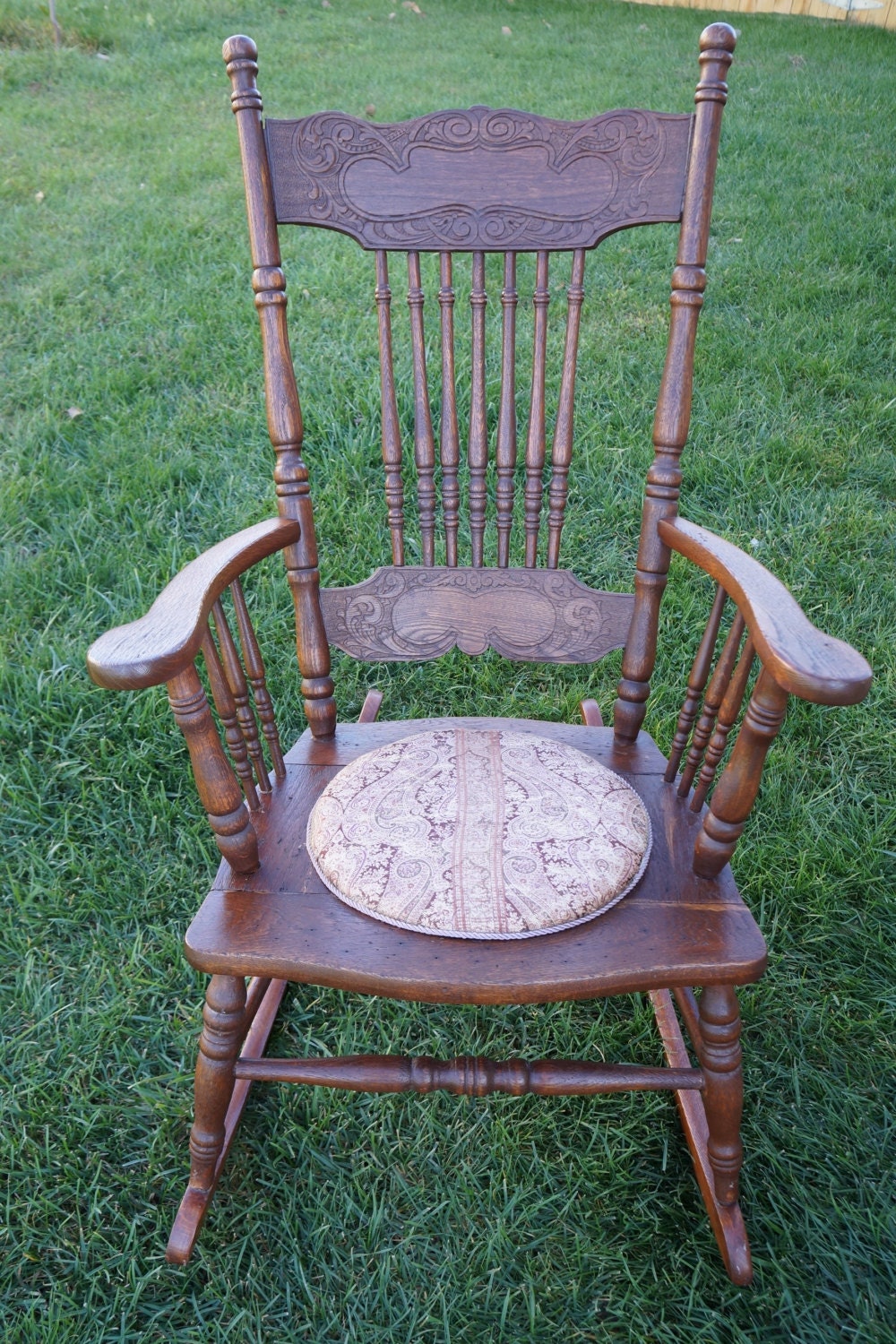 1920’s Paisley Cushion Rocking Chair – Haute Juice