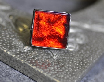 statement ring adjustable ceramic ring handmade ring by zolanna