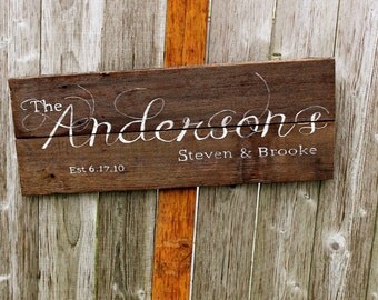 Items similar to Rustic Personalized Established Sign - Feed an Orphan ...
