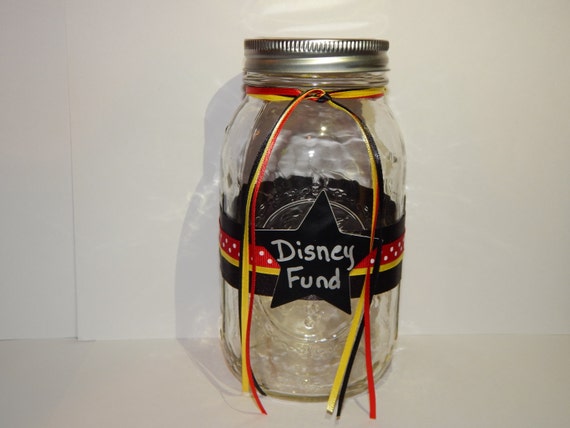 Disney Fund Bank Disney Vacation Jar by MakingLifeMemorable