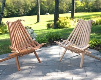 Wooden folding chair | Etsy
