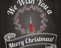 Popular items for we wish you a merry on Etsy