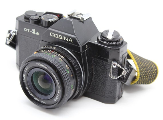 Cosina CT-1A 35mm SLR Camera 3 lenses bag and by SopworthVintage