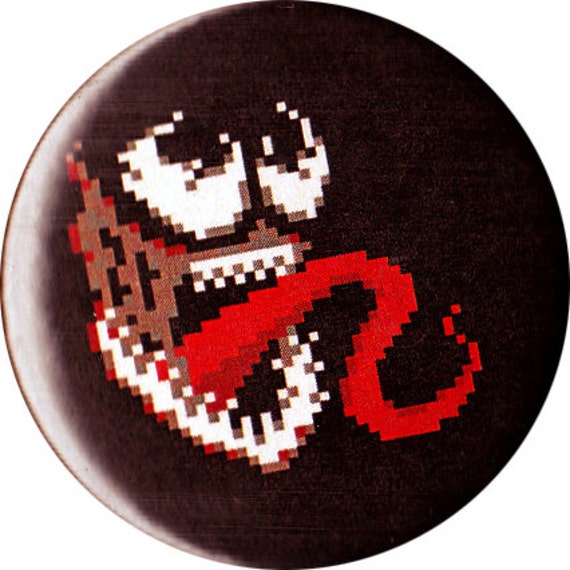 Items similar to VENOM 8-Bit Pixel Art 1.5" Pinback Button on Etsy