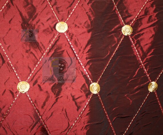 Remington Embroidered Taffeta Fabric with Diamond Pattern