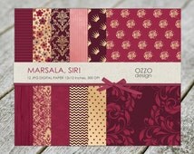 Popular items for gold scrapbook paper on Etsy