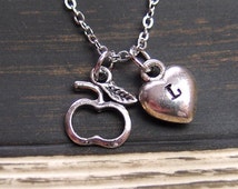 Popular items for apple necklace on Etsy