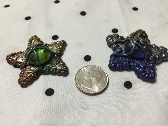 Items similar to Hand Made Polymer Clay Star Sculpture on Etsy