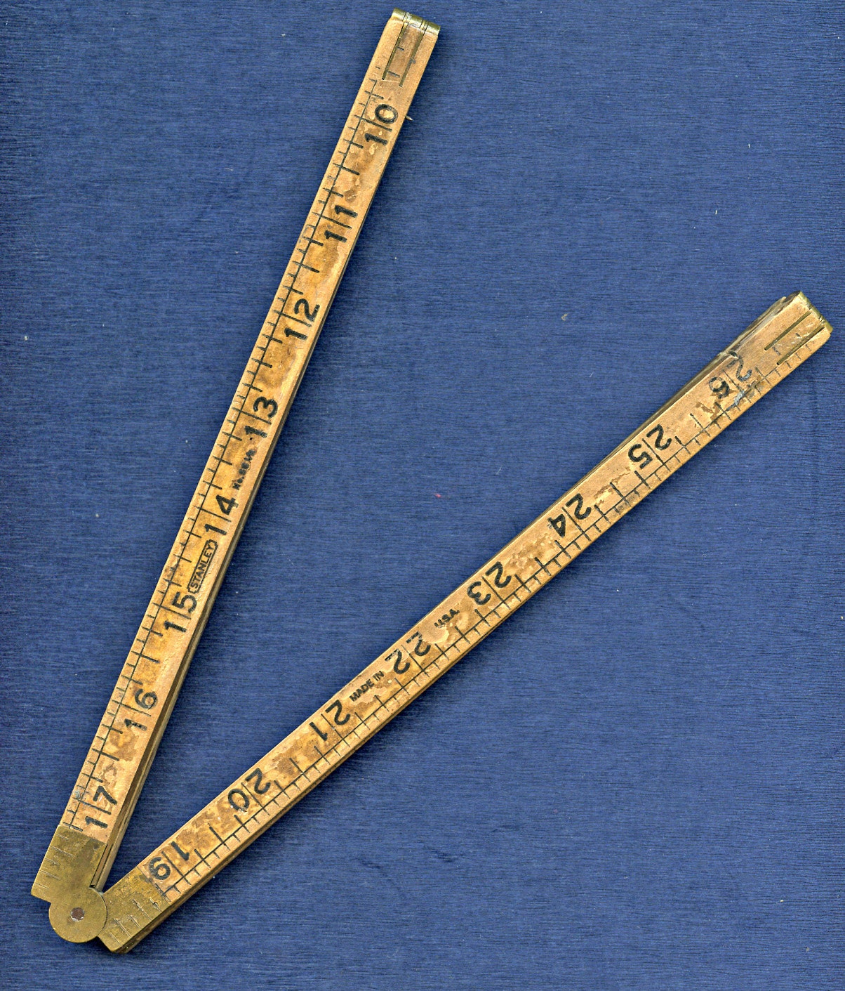 Folding Carpenter's Ruler Vintage Hinged by VintageNecessities