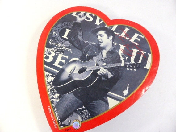 Vintage Elvis Presley Russell Stover Heart Shaped Valentine