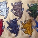 HUGE Rampant Boar Heraldic Heraldry Iron on Patch