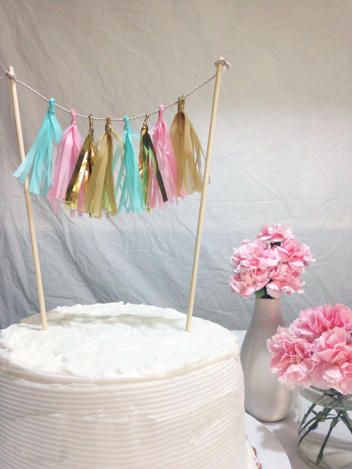 Mini-Tassel Cake Topper Gumball by ellenorshop on Etsy