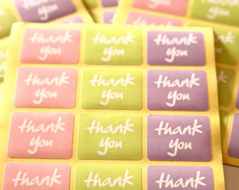 Thank you stickers | Etsy