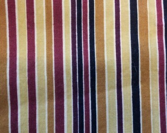 Gold striped fabric | Etsy