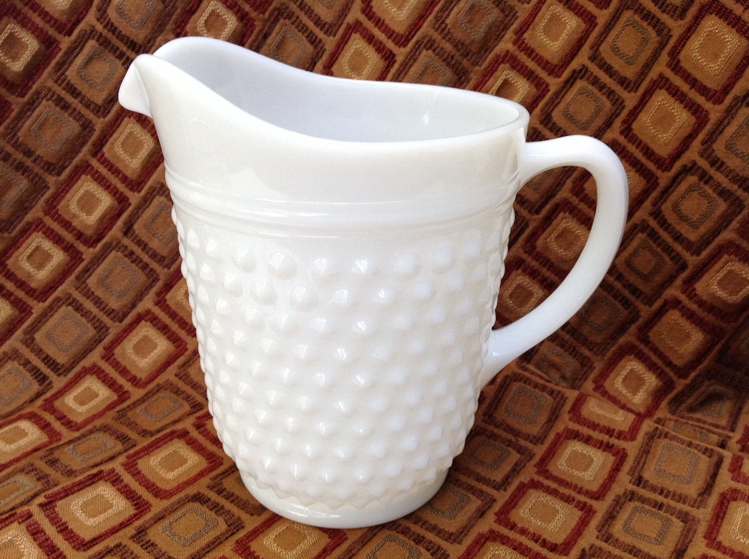 Large Hobnail Milkglass Pitcher – Haute Juice