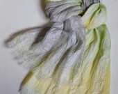 Linen scarves hand knit and crochet accessories by chiffonart