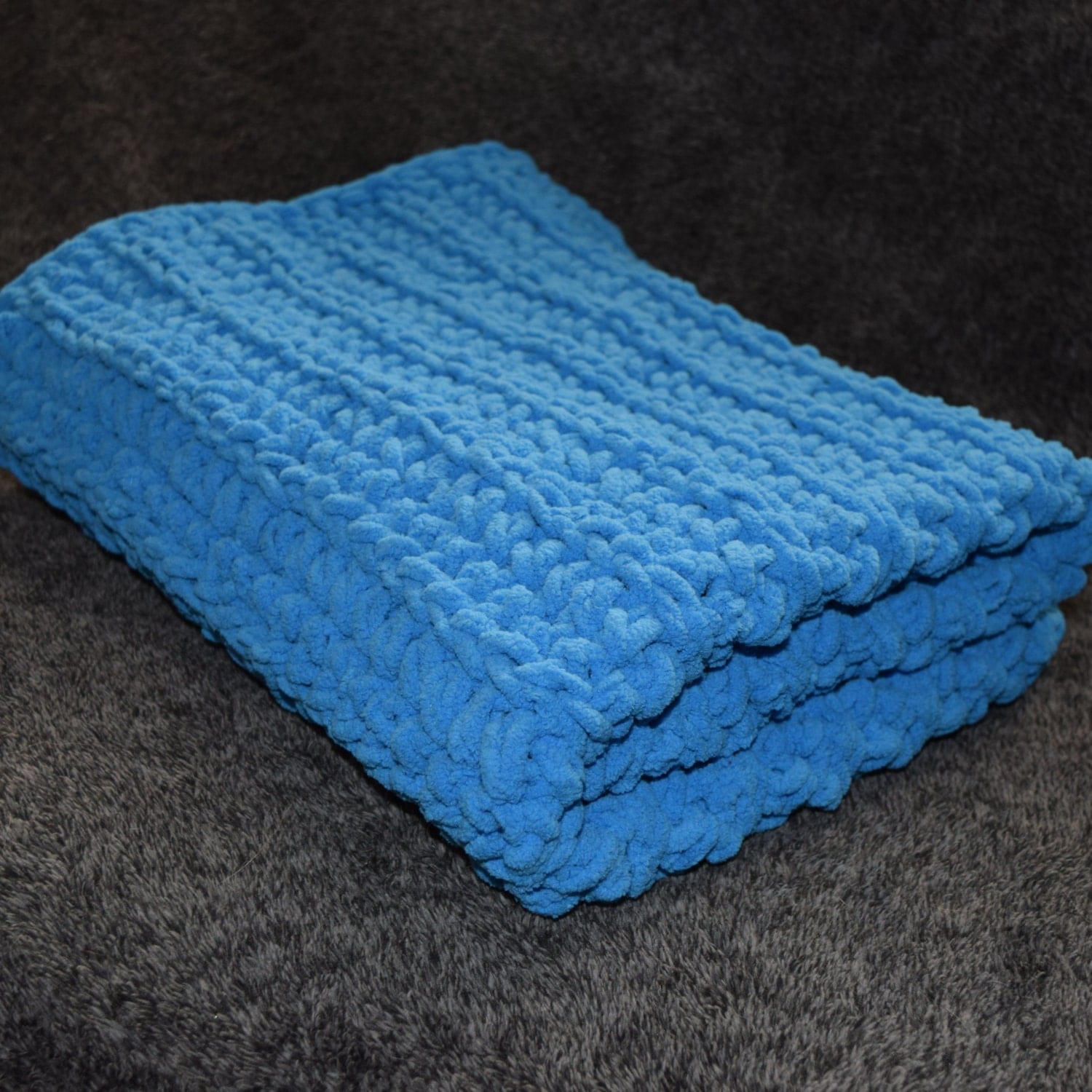 24 BRIGHT BLUE BABY BLANKET