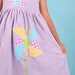 Pinwheel Dress Pinwheel Applique Girl's by roundthebendagain