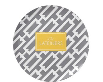 Monogrammed plate | Etsy