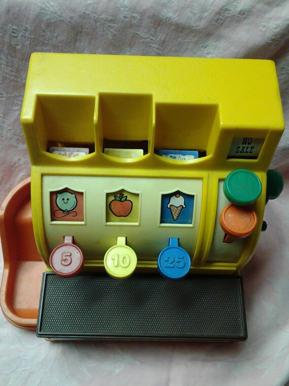 Vintage 1970s Fisher Price Cash Register