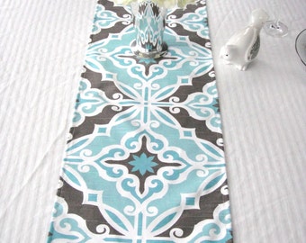 Blue table runner | Etsy