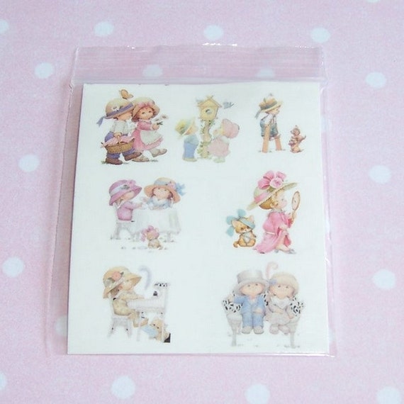 dollhouse labels paper decal for kids