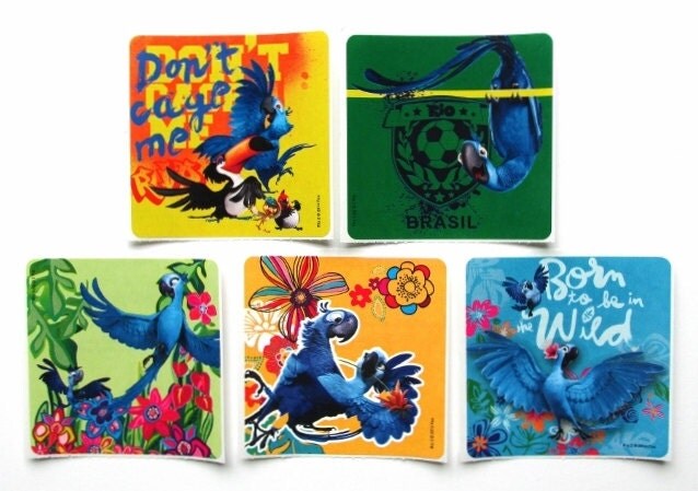 15 Rio 2 Stickers Party Supply Favors Decorations Rewards Blu