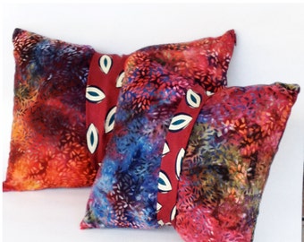 Batik pillows | Etsy