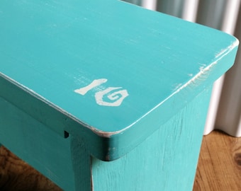 Handmade Chalk Paint + Hand-Painted Furniture, Wooden Step Stool ...