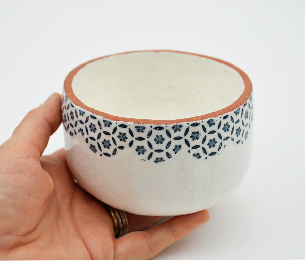 Patterned Pottery Succulent Planter Storage Pot