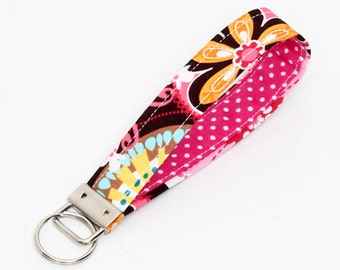 Fabric keychain burlap key fob fabric key chain burlap and