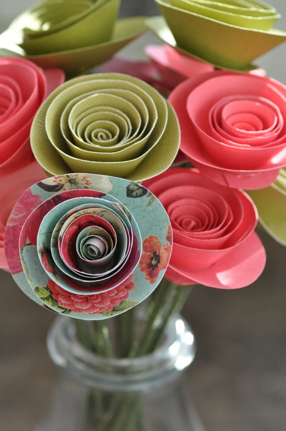 15 Paper Flowers On Stems Bouquet Of Paper Flowers By Lillesyster 15-paper-flowers-on-stems-bouquet-of-paper-flowers-by-lillesyster