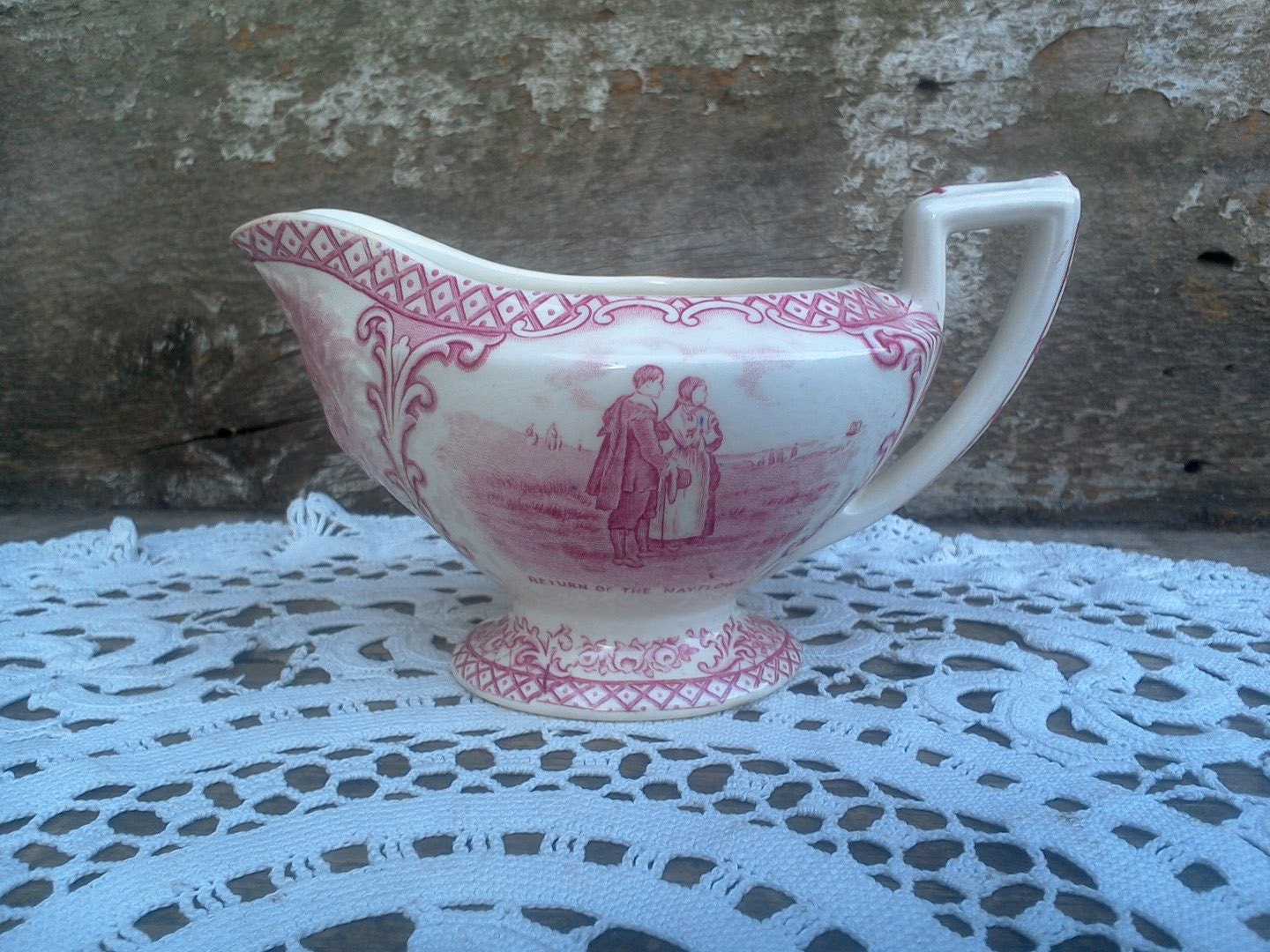 RED CREAMER, Crown Ducal Creamer, Colonial Times, “Return of the ...