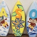 1ft wood kids surfboard name letter alphabet decorative