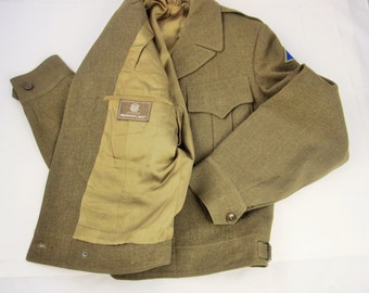 Items similar to Military Jacket / Vintage World War II Eisenhower ...