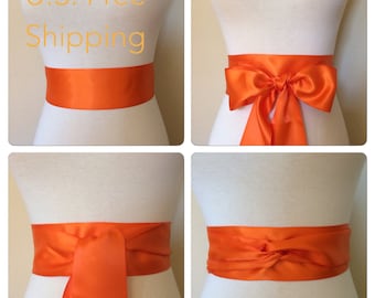 Orange sash | Etsy