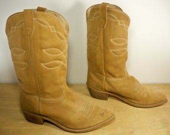 Unique suede cowboy boots related items | Etsy